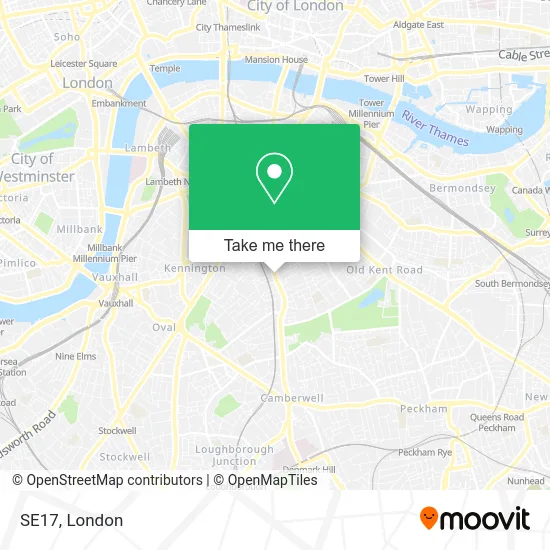 How to Get to SE17 in Walworth by Bus, Train or Tube?