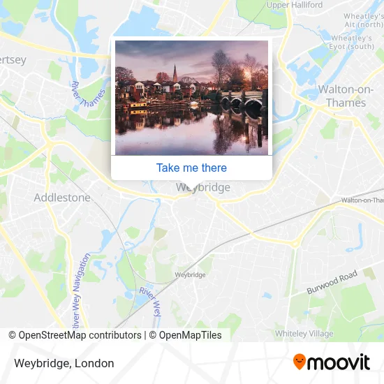 How to Get to Weybridge by Bus or Train?