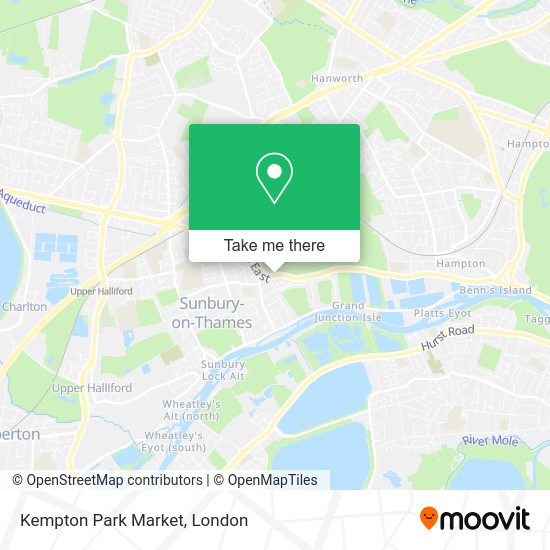 How to Get to Kempton Park Market in Sunbury by Bus or Train?