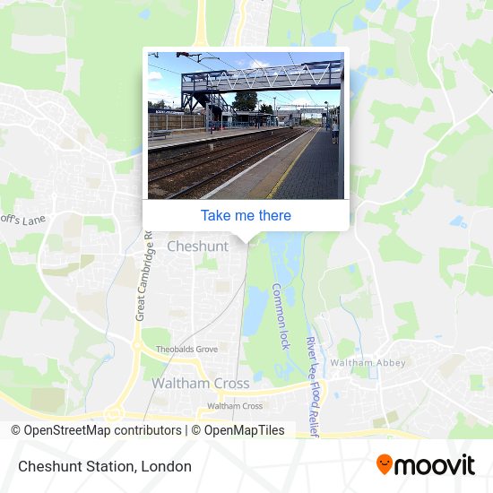 How to Get to Cheshunt Station by Bus, Train or Tube?