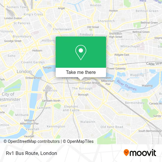 How to Get to Rv1 Bus Route in Borough by Tube, Bus, Train or DLR?