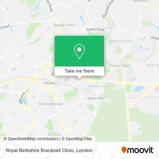 How to Get to Royal Berkshire Bracknell Clinic by Bus or Train?