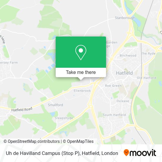 How to Get to Uh de Havilland Campus (Stop P), Hatfield in Hatfield ...