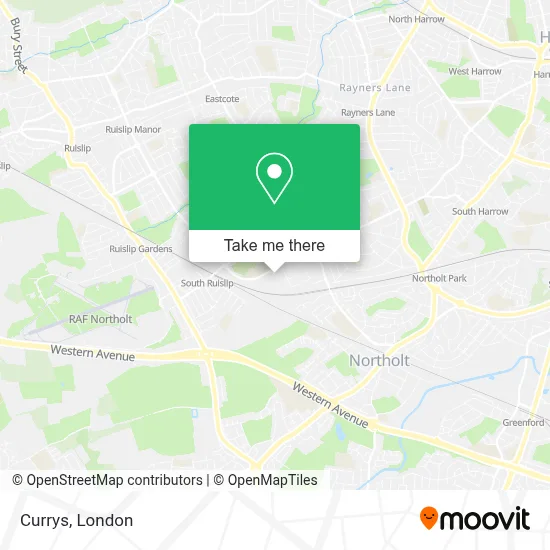 How to Get to Currys in Ruislip by Bus, Tube or Train?