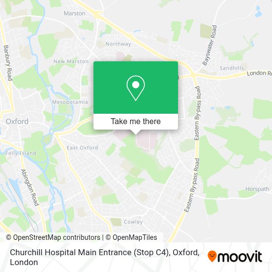 How to Get to Churchill Hospital Main Entrance (Stop C4), Oxford by Bus ...