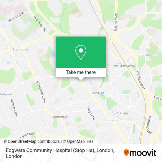 How to Get to Edgware Community Hospital (Stop Ha), London in Burnt Oak ...