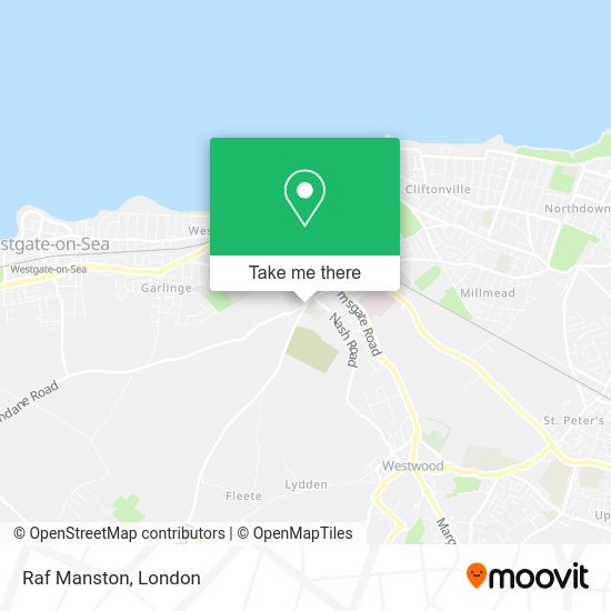How to Get to Raf Manston in Margate by Bus or Train?