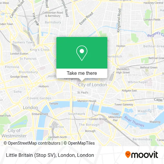 How to Get to Little Britain (Stop SV), London in City Of London by Bus ...