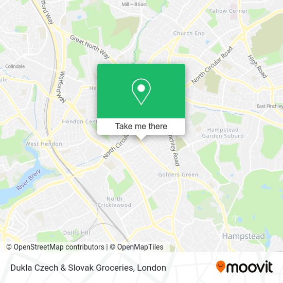 How to Get to Dukla Czech & Slovak Groceries in Golders Green by Tube ...