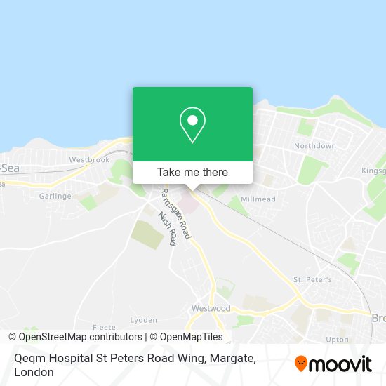 How to Get to Qeqm Hospital St Peters Road Wing, Margate by Bus or Train?