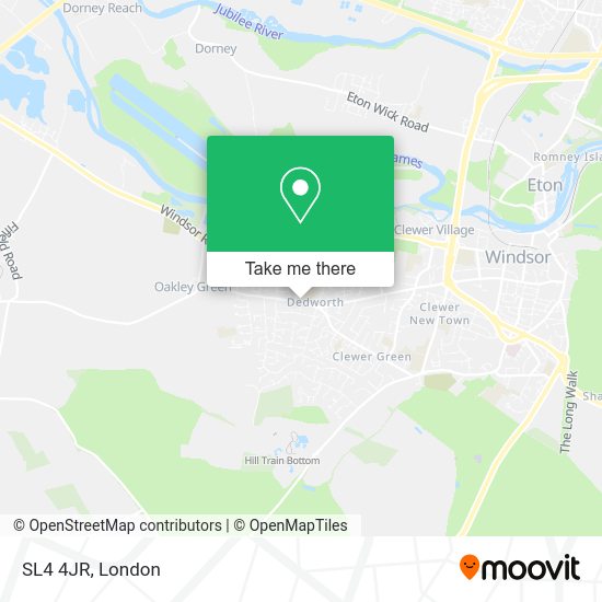 How to Get to SL4 4JR in Windsor by Bus or Train?