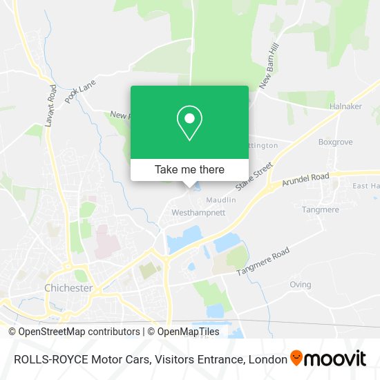 How to Get to ROLLS-ROYCE Motor Cars, Visitors Entrance in Chichester ...