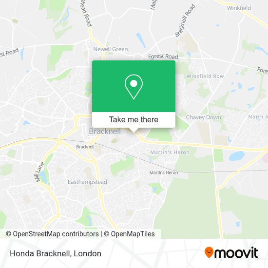 How to get to Honda Bracknell by bus or train?