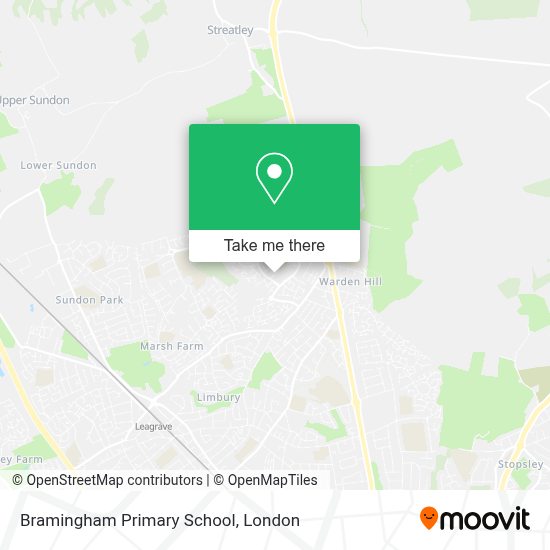 How to Get to Bramingham Primary School in Luton by Bus or Train?