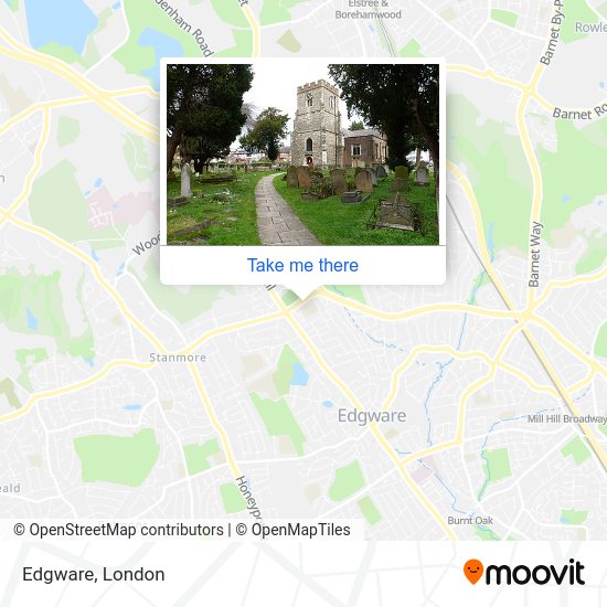 How to get to Edgware in Edgeware by bus, Tube or train?