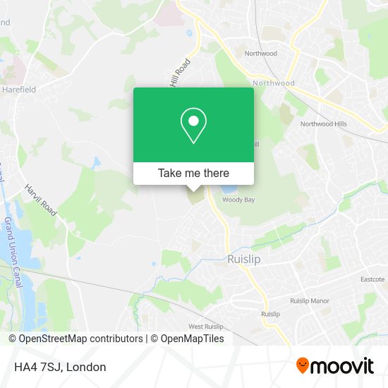 How to Get to HA4 7SJ in Ruislip by Bus, Tube or Train?