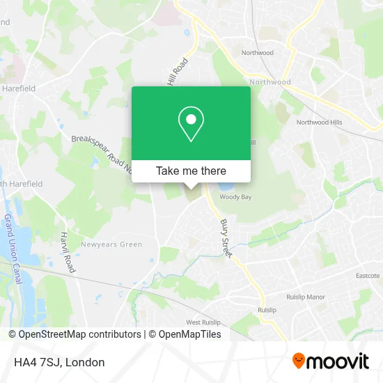 How to Get to HA4 7SJ in Ruislip by Bus, Tube or Train?