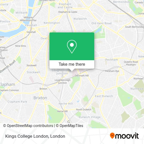 How to Get to Kings College London in Denmark Hill by Bus, Train, Tube ...