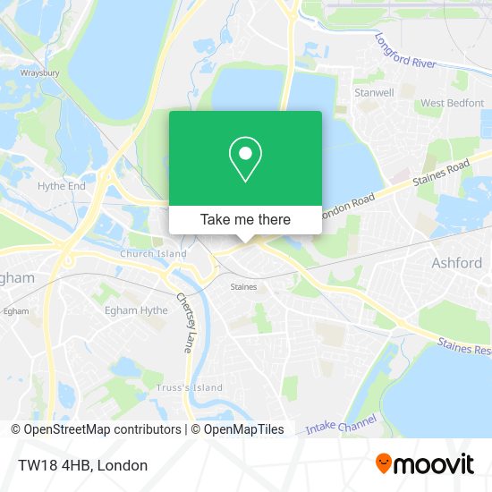 How to Get to TW18 4HB in Staines-Upon-Thames by Bus or Tube?