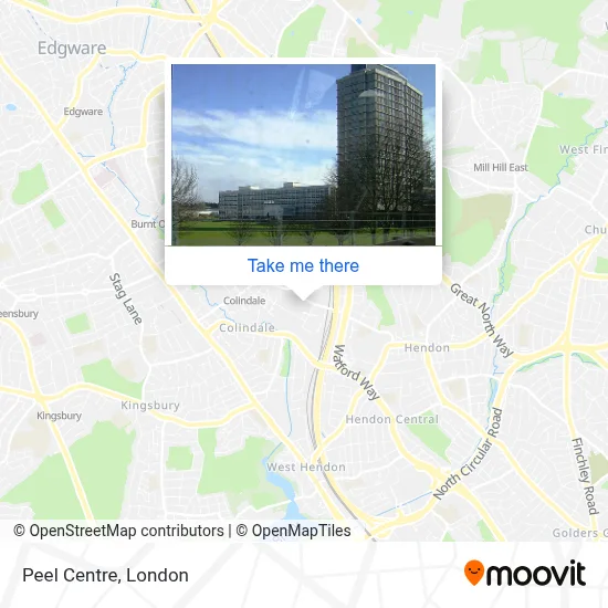 How to Get to Peel Centre in Colindale by Bus, Tube or Train?