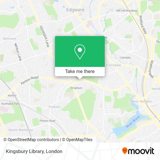 How to Get to Kingsbury Library by Bus, Tube or Train?