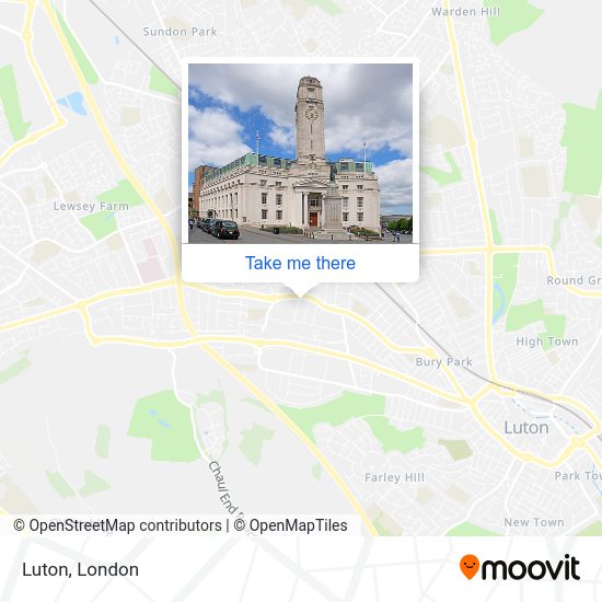 How to get to Luton by bus or train?