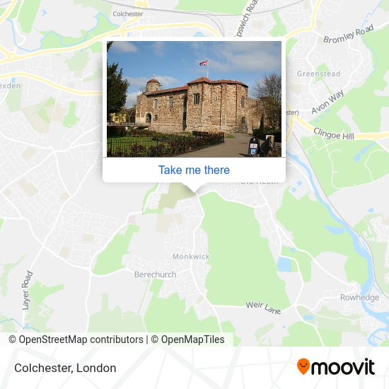 How to get to Colchester in London by Bus or Train?