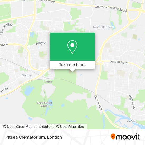 How to Get to Pitsea Crematorium in Basildon by Bus or Train?