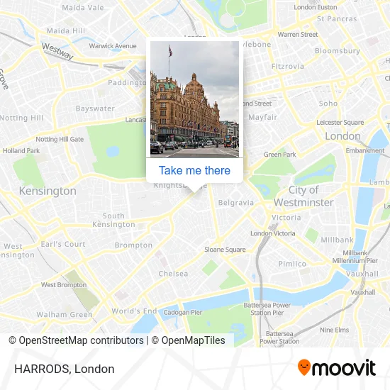 How to Get to HARRODS in Knightsbridge by Bus, Tube or Train?