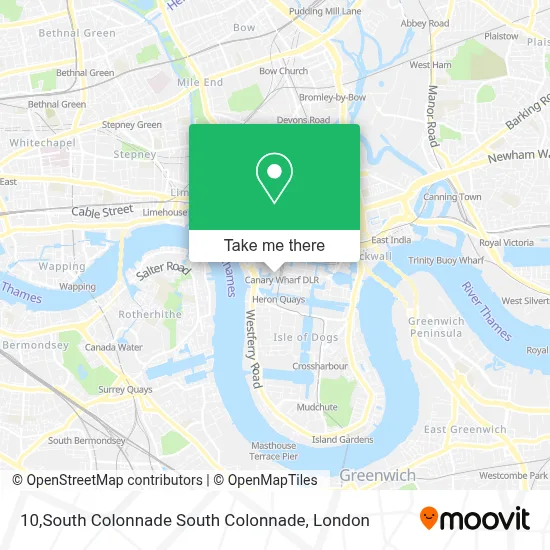 How to Get to 10,South Colonnade South Colonnade in Canary Wharf by ...