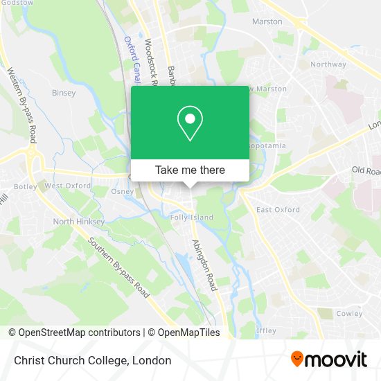 How to Get to Christ Church College in Oxford by Bus or Train?