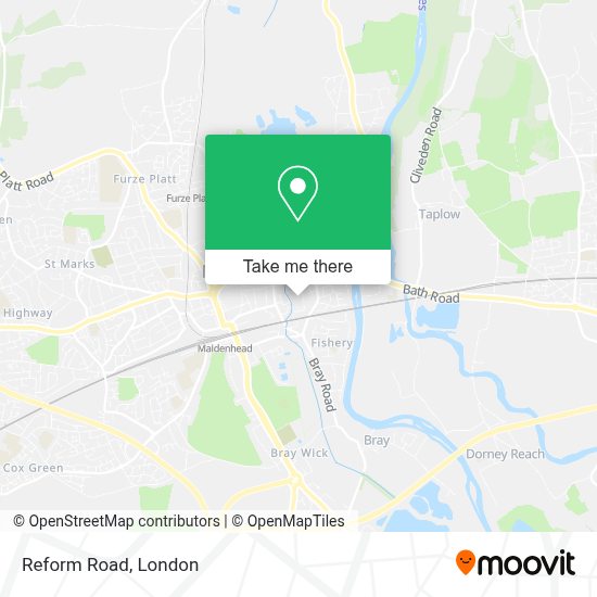 How to Get to Reform Road in Maindenhead by Bus or Train?