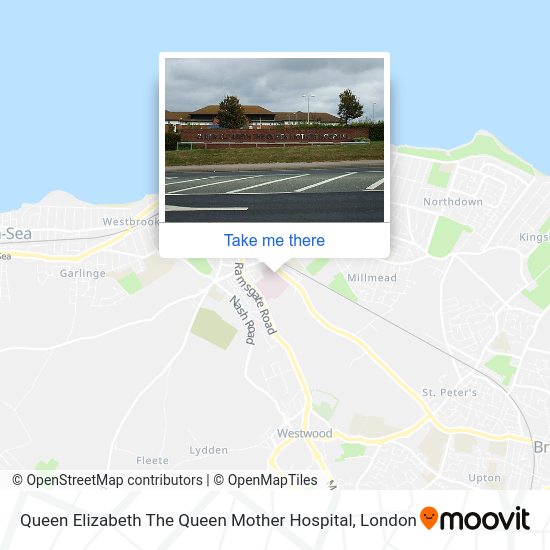 How to Get to Queen Elizabeth The Queen Mother Hospital in Margate by ...