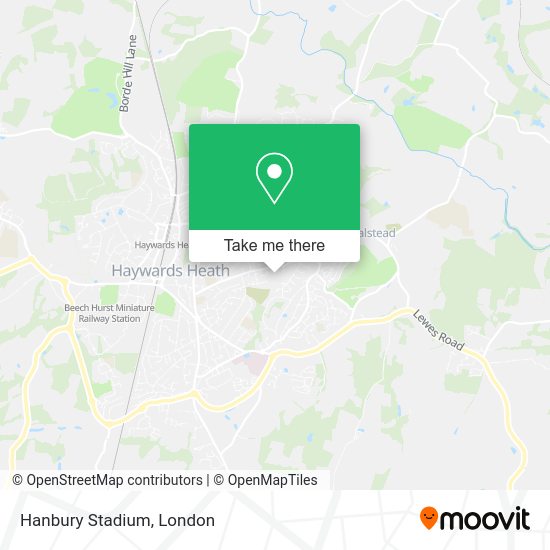 How to Get to Hanbury Stadium in Mid Sussex by Bus or Train?