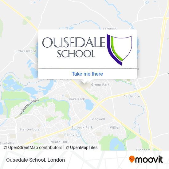 How to Get to Ousedale School in Milton Keynes by Bus or Train?