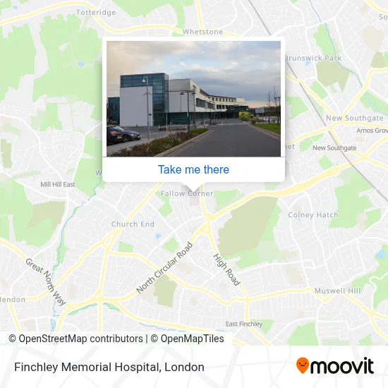 How to Get to Finchley Memorial Hospital by Bus, Tube or Train?