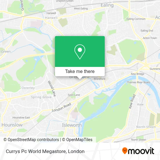 How to Get to Currys Pc World Megastore in Brentford End by Bus, Tube ...