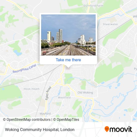 How to Get to Woking Community Hospital by Train or Bus?
