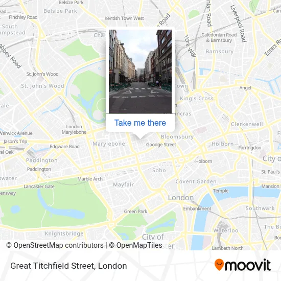 How to Get to Great Titchfield Street in Fitzrovia by Bus, Tube, Train ...