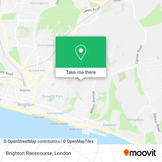 How to Get to Brighton Racecourse in Brighton And Hove by Bus or Train?