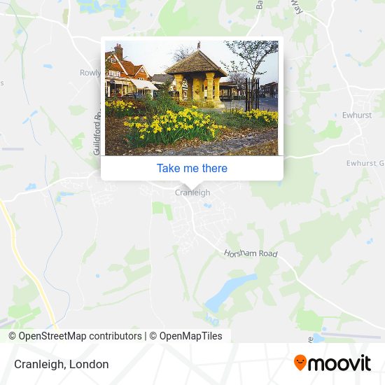 How to Get to Cranleigh in Waverley by Bus or Train?