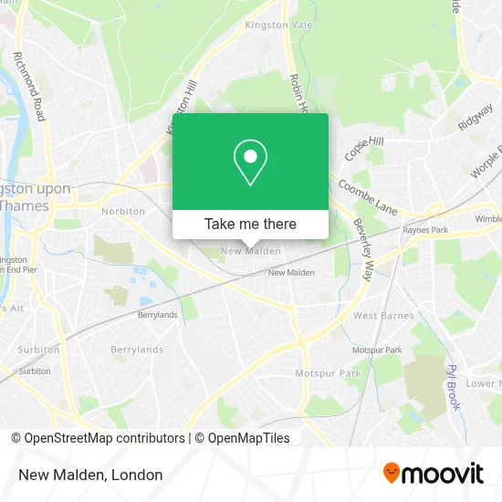 How to Get to New Malden by Train, Bus or Tube?