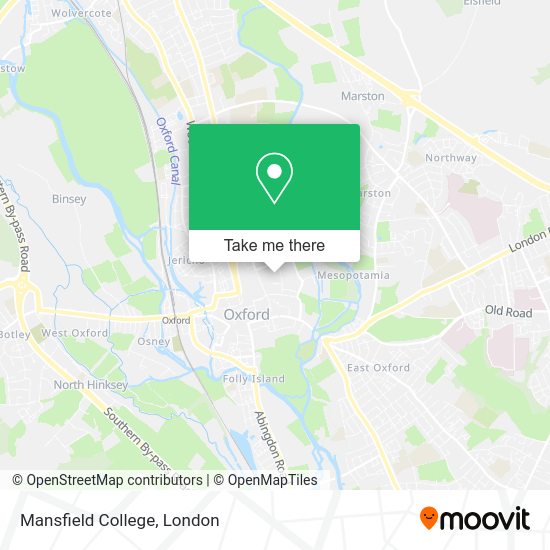 How to Get to Mansfield College in Oxford by Bus or Train?