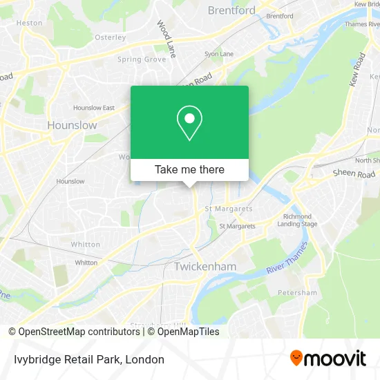 How to Get to Ivybridge Retail Park in Isleworth by Bus, Train or Tube?
