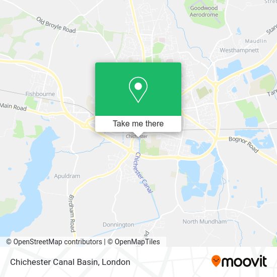 How to Get to Chichester Canal Basin in Chichester (Town) by Bus or Train?