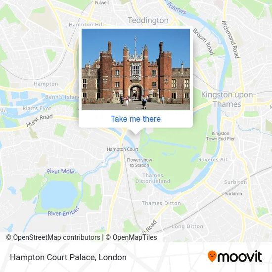 How to Get to Hampton Court Palace by Bus or Train?