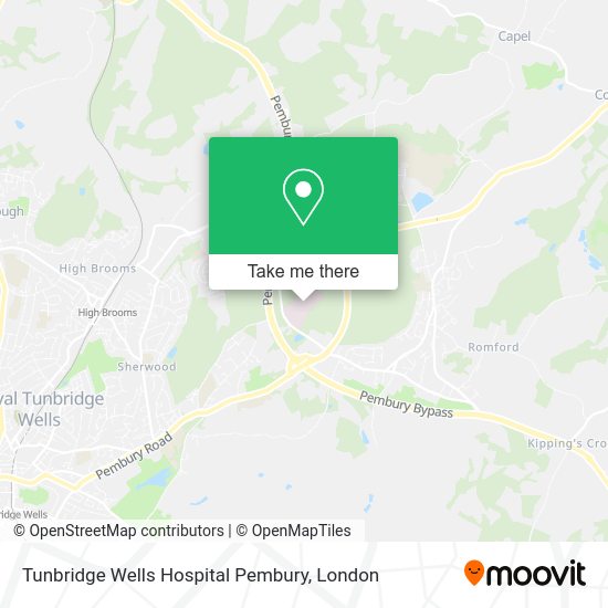 How to Get to Tunbridge Wells Hospital Pembury in Royal Tunbridge Wells ...