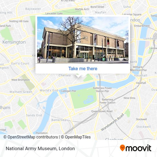 How to Get to National Army Museum in Chelsea by Bus, Train or Tube?