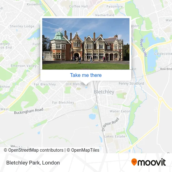 How to Get to Bletchley Park in Bletchley (M Keynes) by Bus or Train?