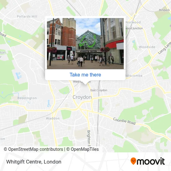 How to Get to Whitgift Centre in Croydon by Bus, Train or Tramlink?